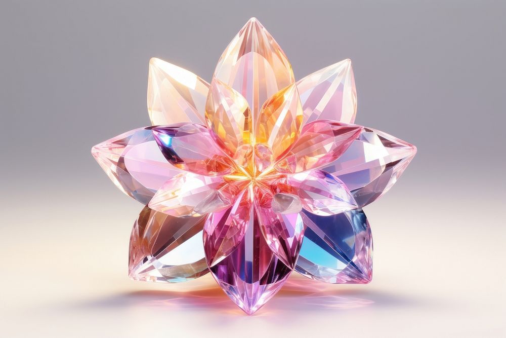 Flower gemstone crystal jewelry | Free Photo Illustration - rawpixel