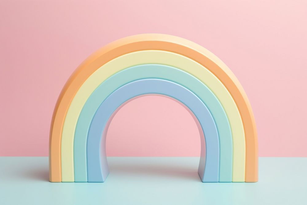 Rainbow rainbow architecture spectrum. | Premium Photo Illustration ...