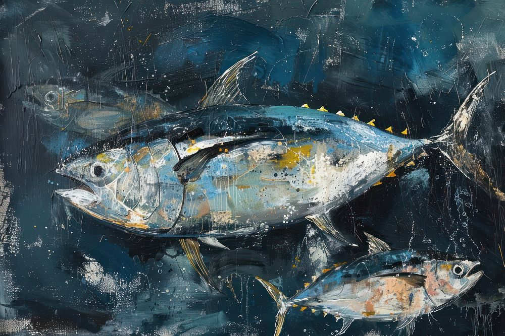 Tuna sea animal fish wildlife. | Premium Photo Illustration - rawpixel