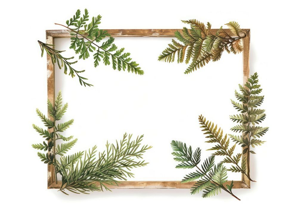 Botanical plant frame fern. | Free Photo - rawpixel