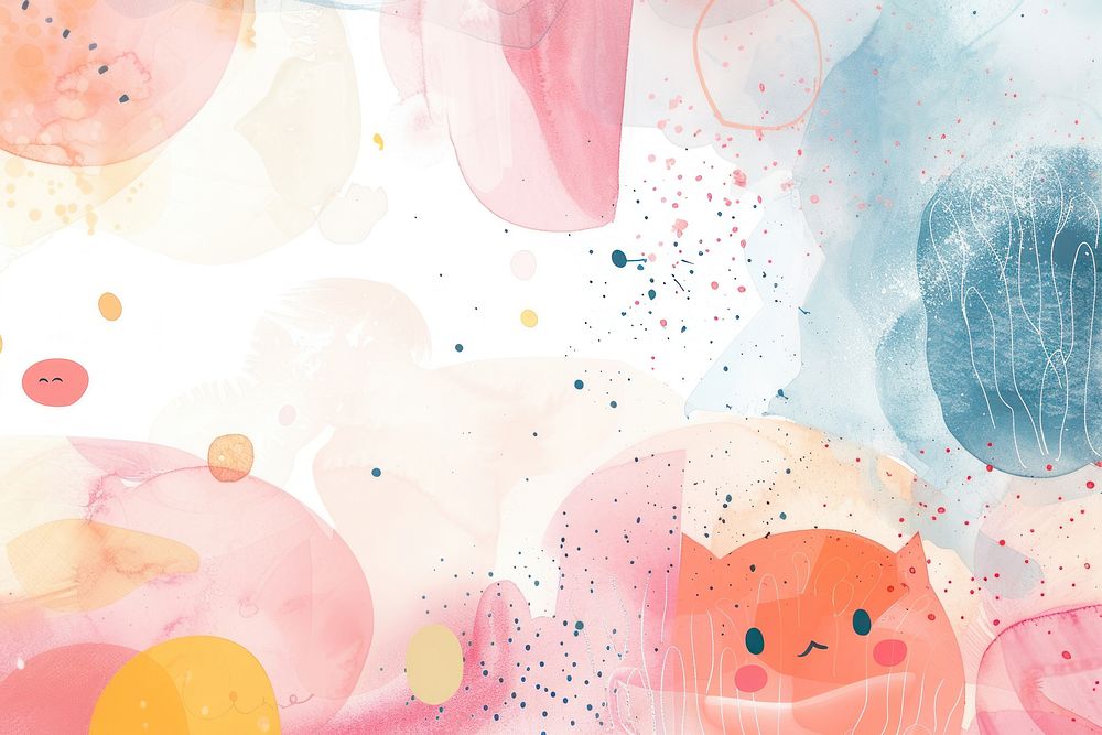 Abstract cute wallpaper painting pattern | Premium Photo Illustration ...