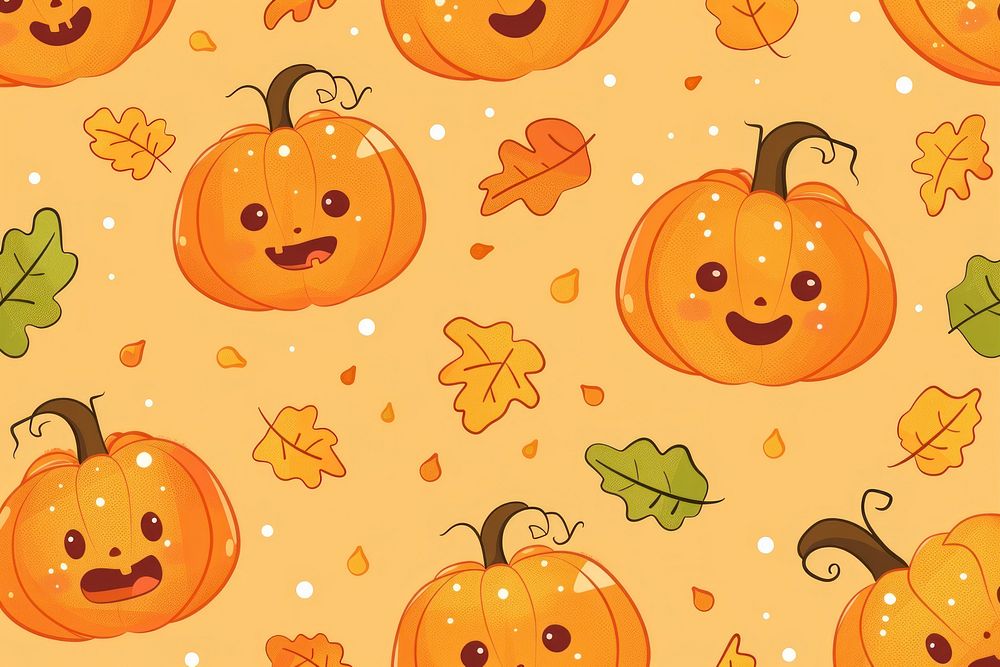 Cute pumpkin background wallpaper backgrounds | Free Photo Illustration ...