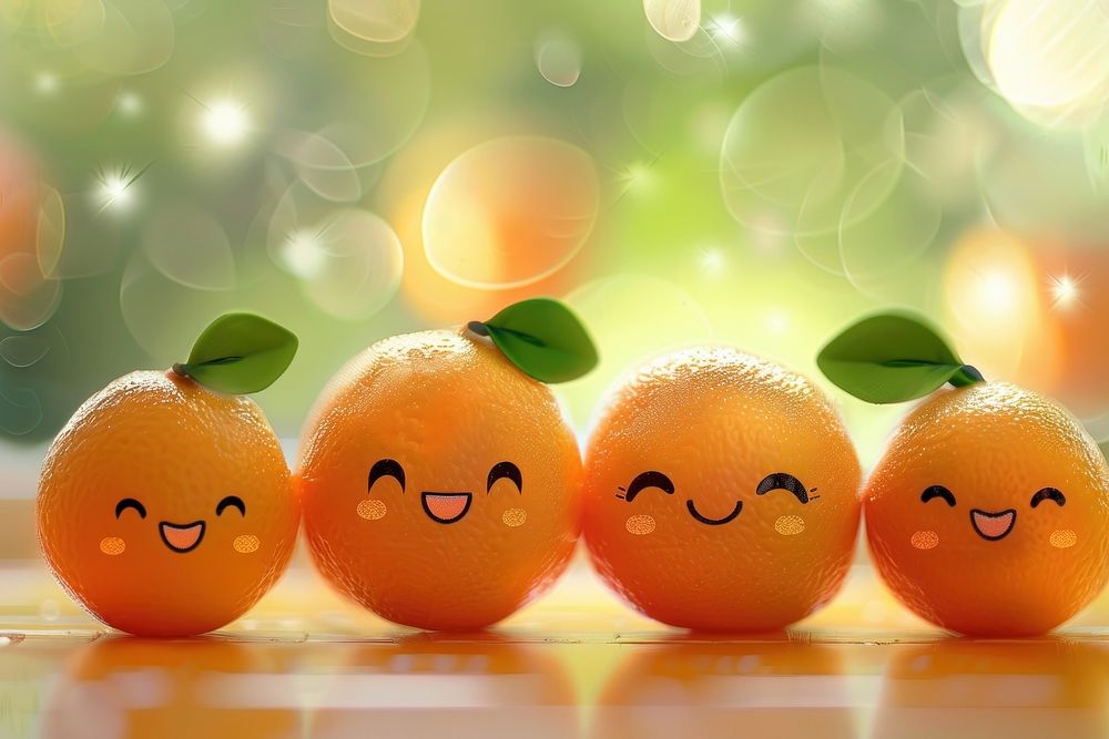 Orange cute wallpaper grapefruit plant | Premium Photo Illustration ...