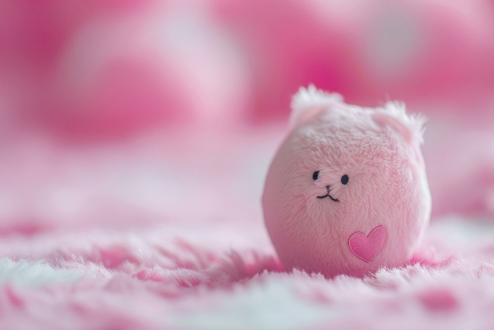 Pink cute wallpaper toy representation | Free Photo - rawpixel