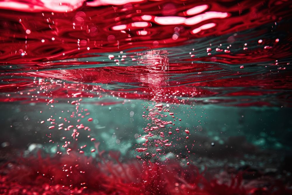 Red underwater reflection outdoors nature | Free Photo - rawpixel