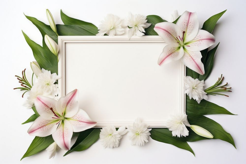 Lily flower frame plant | Free Photo - rawpixel
