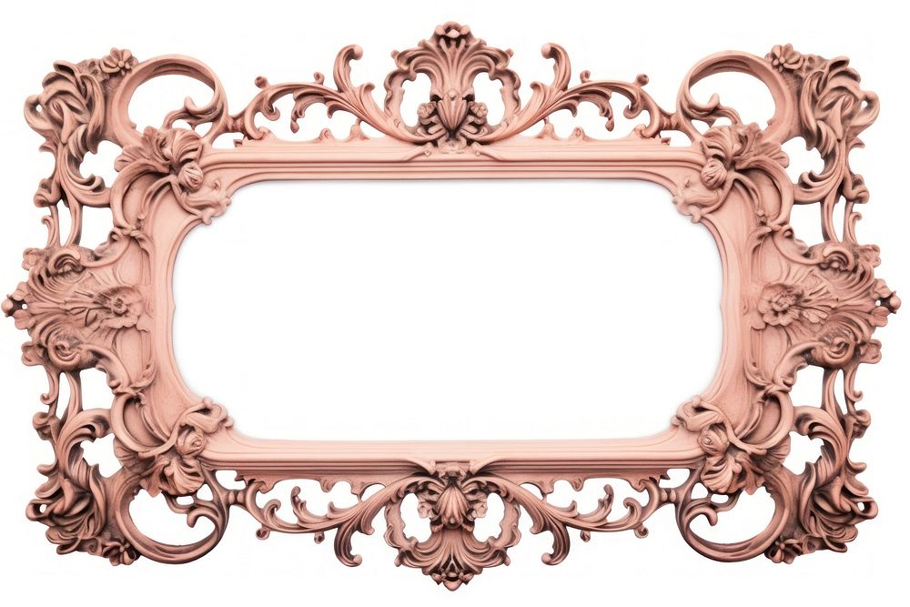 Rococo frame white background architecture. | Premium Photo - rawpixel