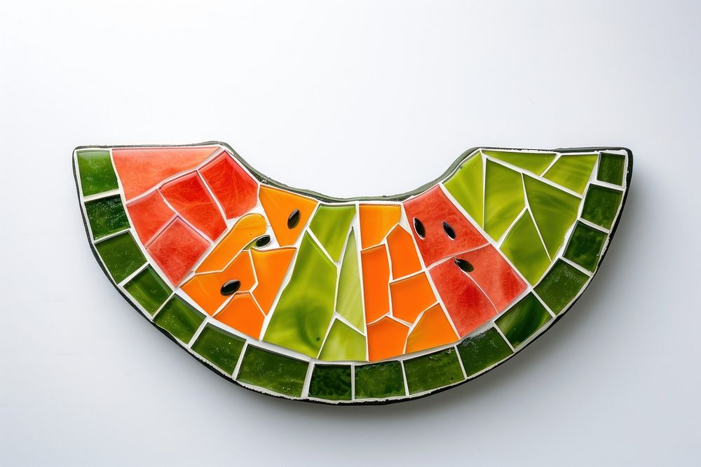 Mosaic tiles melon shape fruit | Premium Photo - rawpixel