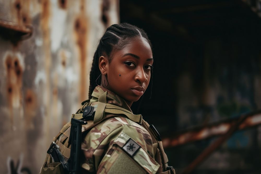 Black female military outfit soldier | Premium Photo - rawpixel