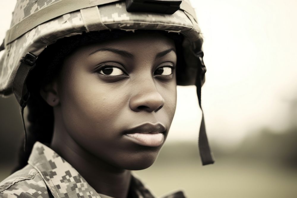 Black female soldier military portrait | Premium Photo - rawpixel
