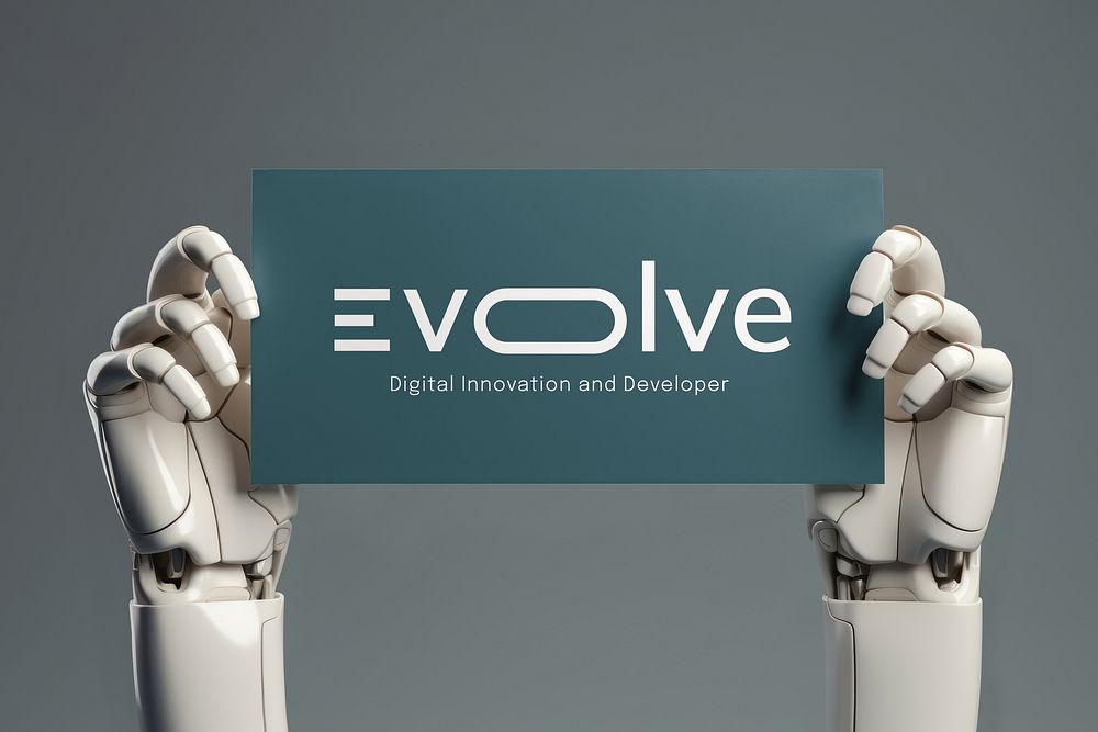 Robot holding sign mockup psd | Premium PSD Mockup - rawpixel