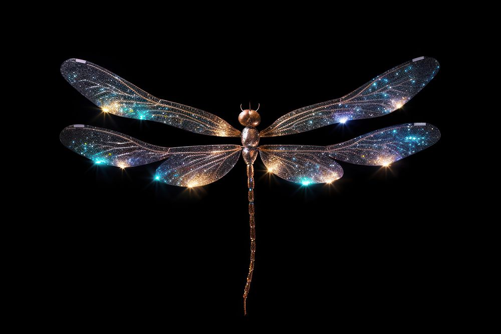 Dragonfly sparkle light glitter animal | Premium Photo - rawpixel