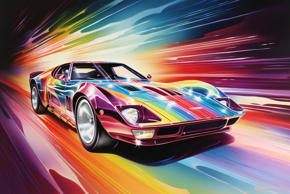 Race car painting vehicle art. | Free Photo Illustration - rawpixel