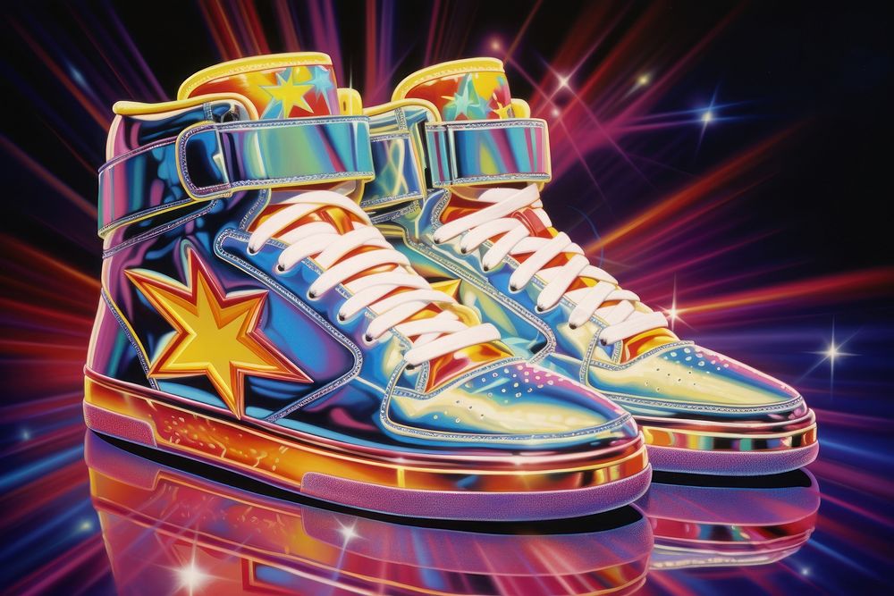 Sneakers footwear shoe star. | Free Photo Illustration - rawpixel