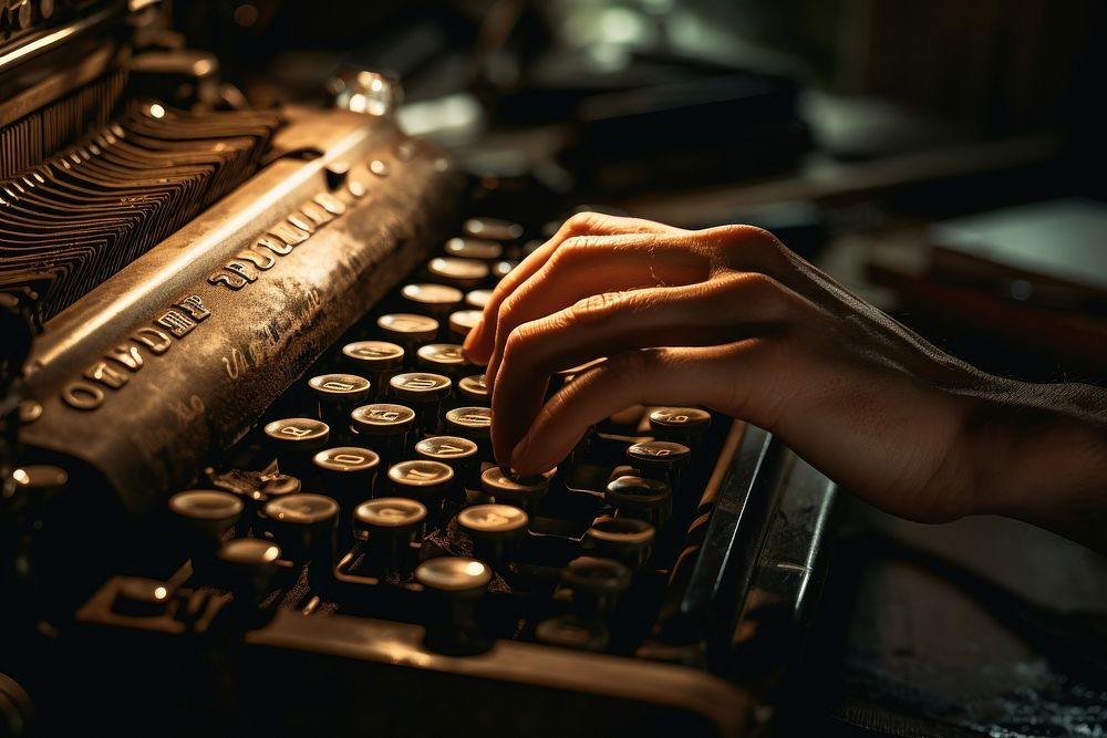 Typing keyboard hand electronics typewriter | Free Photo - rawpixel