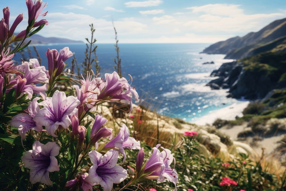 Coast flower landscape outdoors. | Free Photo - rawpixel