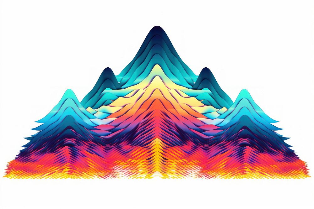 A Mountain abstract graphics pattern. | Free Photo Illustration - rawpixel