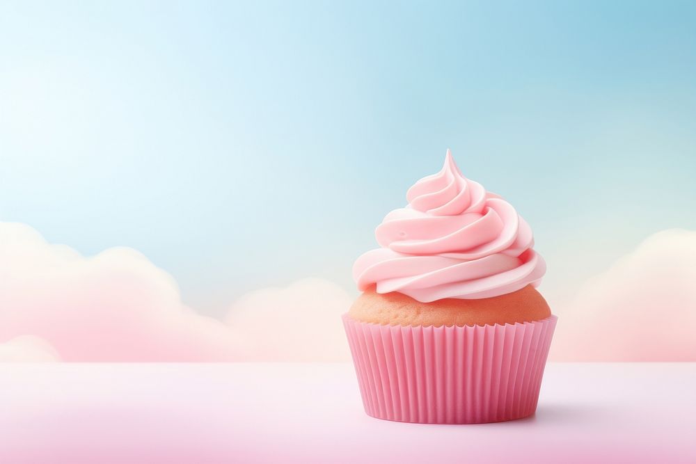 Cupcake gradient background cupcake dessert | Premium Photo ...