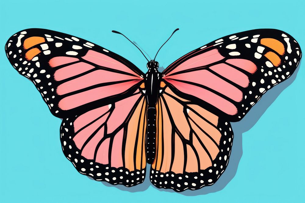 Monarch butterfly cartoon monarch animal. | Free Photo Illustration ...