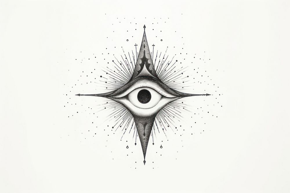 Illustration third eye drawing sketch | Premium Photo Illustration ...