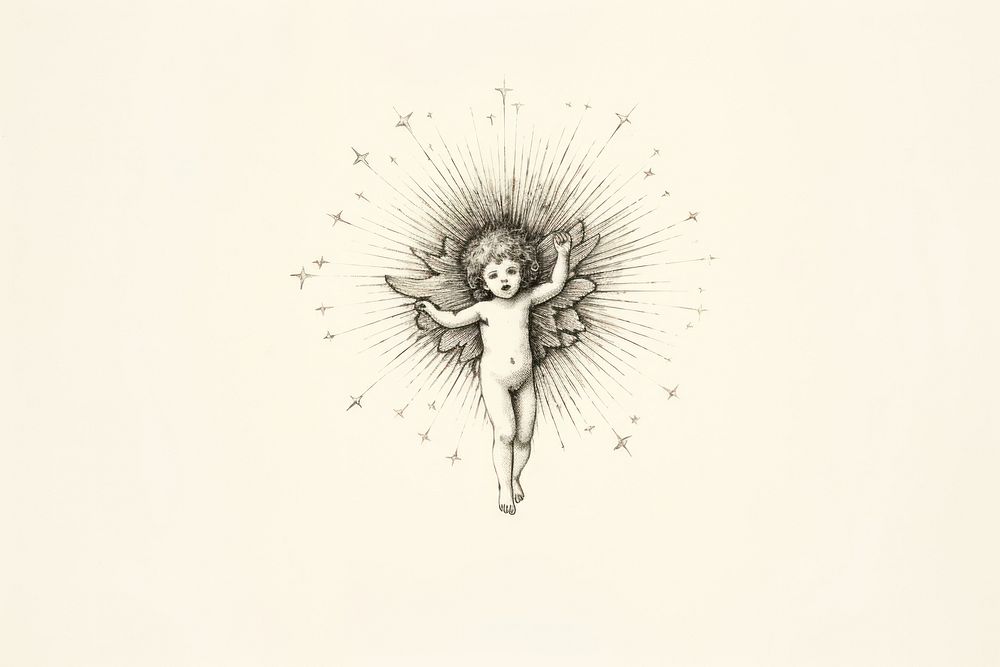 Illustration cherub drawing sketch representation. | Free Photo ...