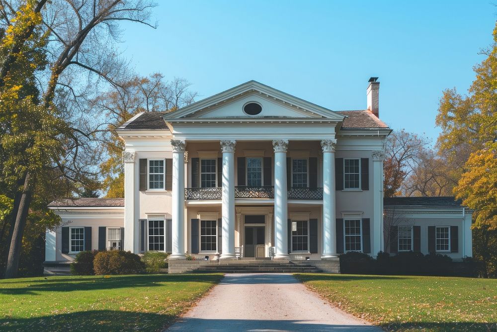 Big American house architecture building | Free Photo - rawpixel