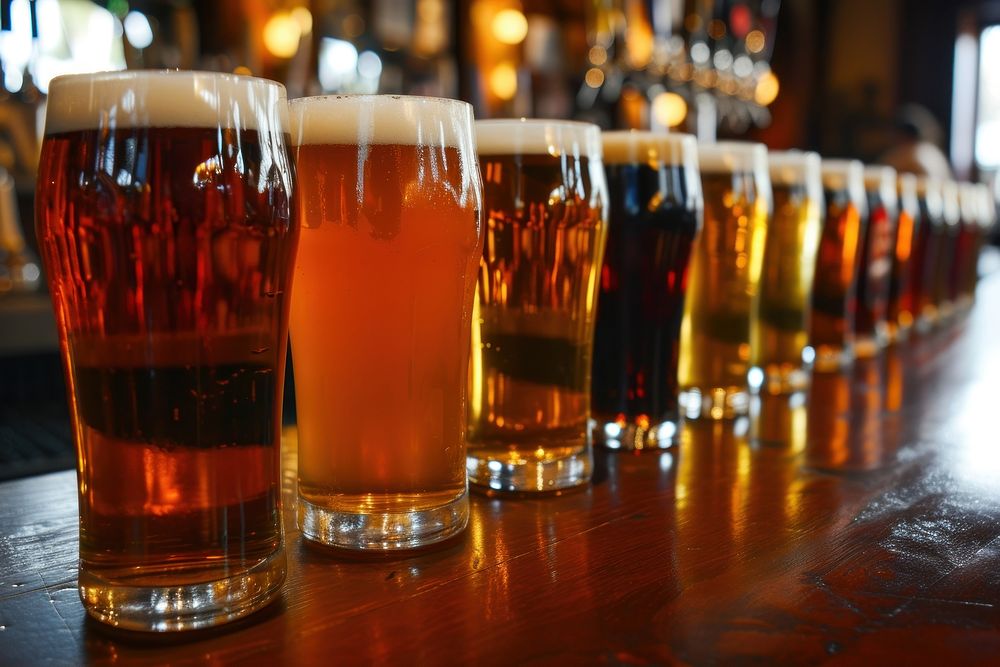 Cold pints beer drink lager | Premium Photo - rawpixel