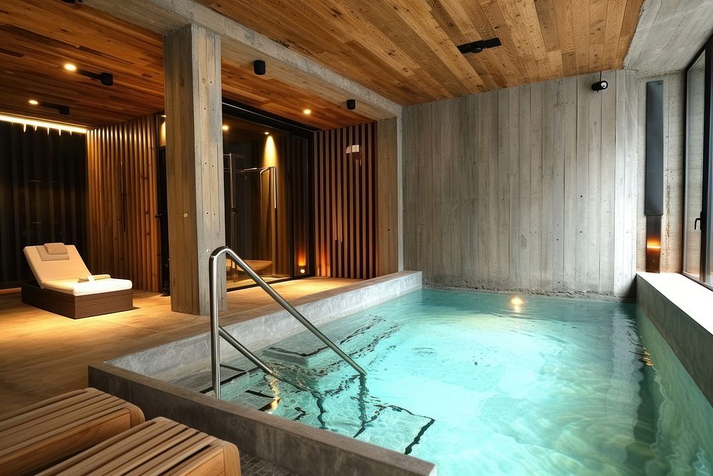 Modern house jacuzzi wood pool. | Premium Photo - rawpixel