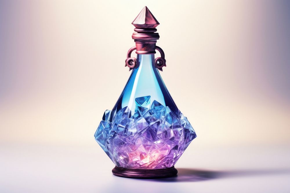 Magic potion bottle crystal gemstone | Premium Photo Illustration ...