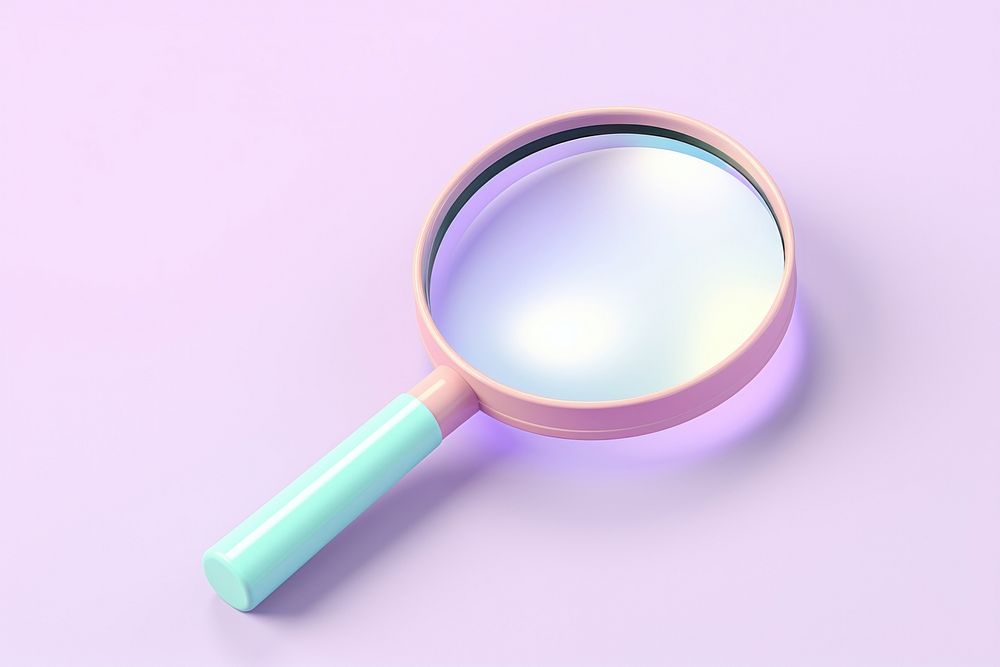 Magnifying glass magnifying reflection circle. | Free Photo ...