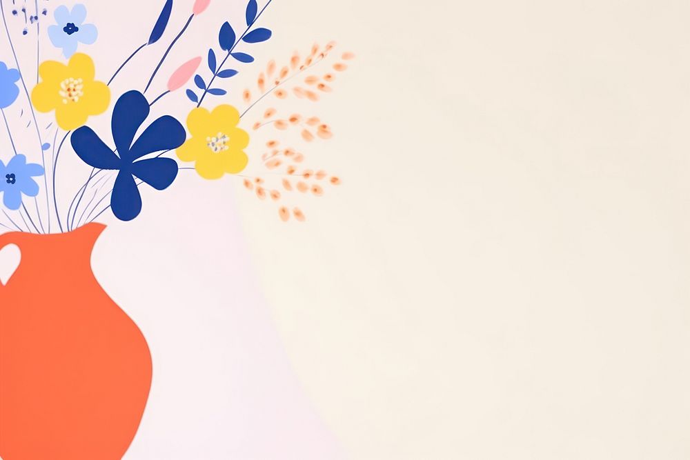 Flower vase pattern plant. | Premium Photo Illustration - rawpixel