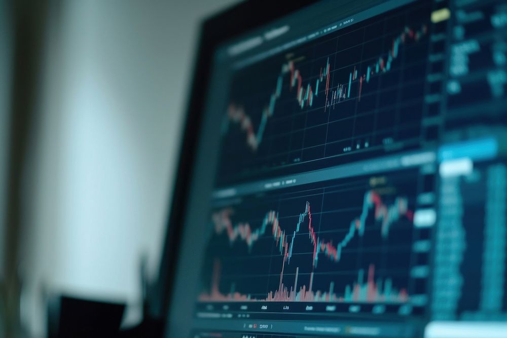 screen graph chart electronics technology. | Free Photo - rawpixel