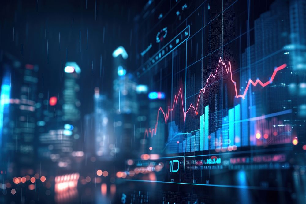 screen graph backgrounds chart city. | Premium Photo - rawpixel