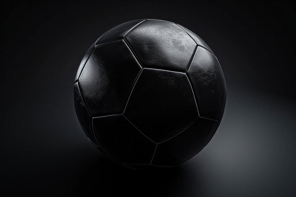 Black soccer ball black background | Premium Photo - rawpixel