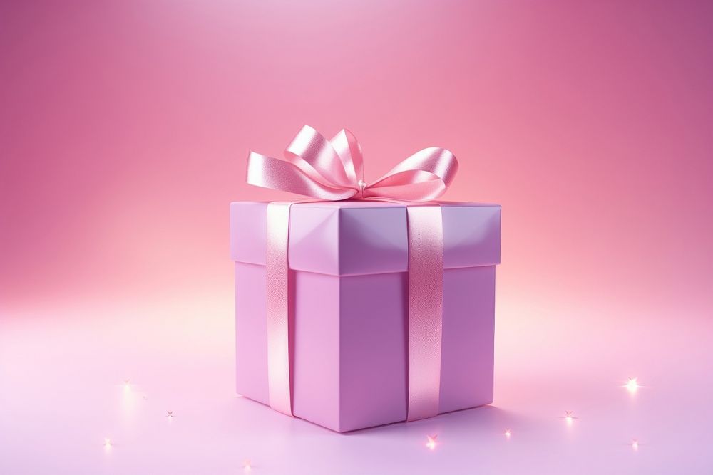 Gift box gradient background pink | Free Photo Illustration - rawpixel