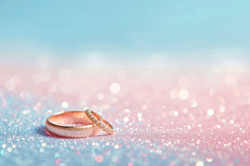 Glitter wedding ring gradient background | Premium Photo Illustration ...