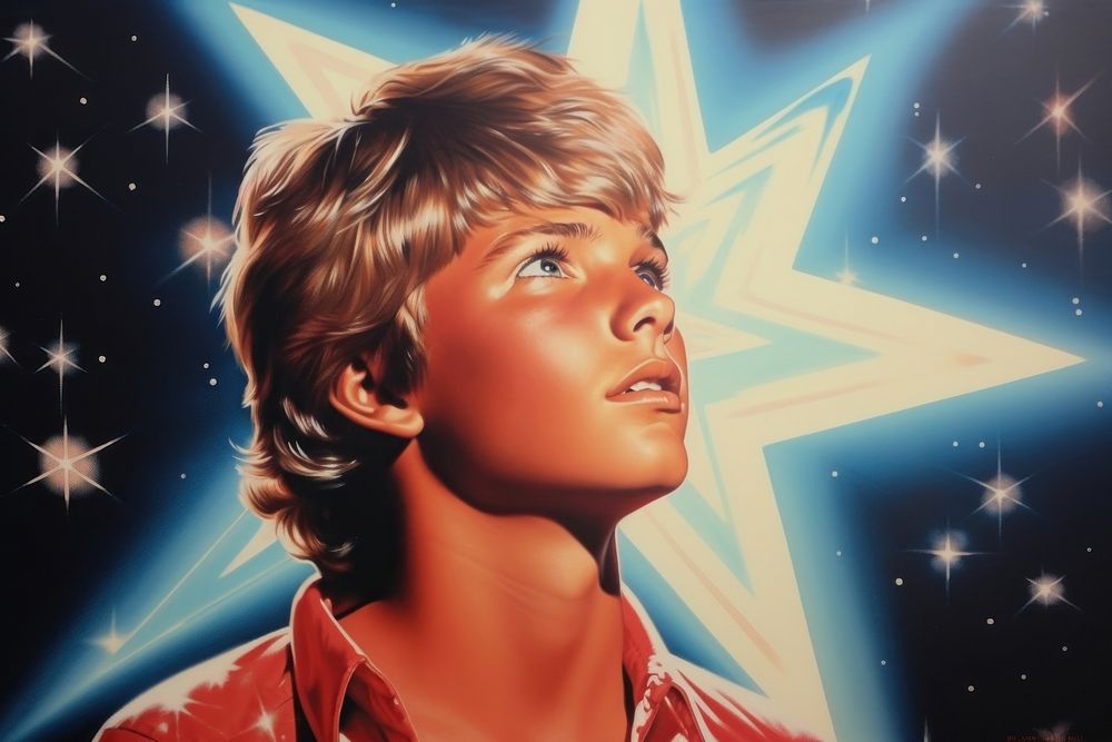 Boy portrait star photography. | Premium Photo Illustration - rawpixel