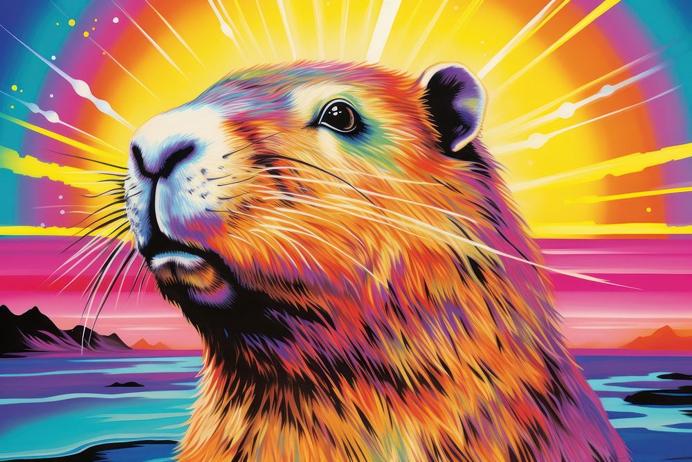 Capybara mammal animal beaver | Free Photo Illustration - rawpixel