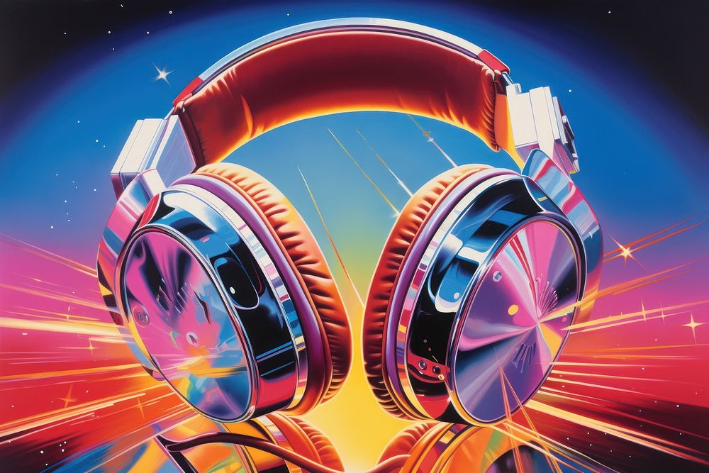 Headphone headphones headset art. | Premium Photo Illustration - rawpixel