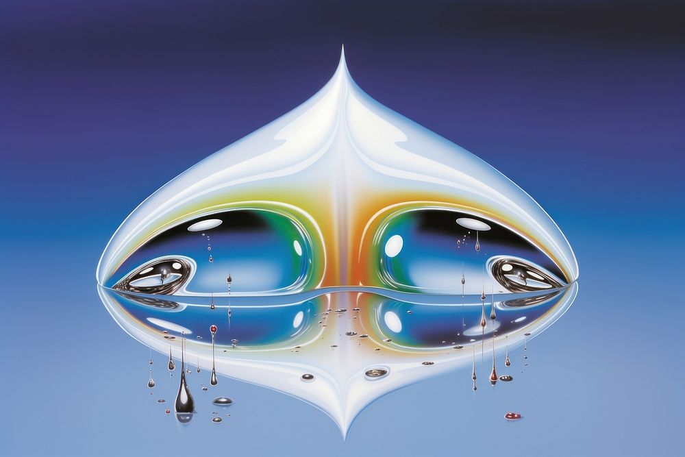 rain drop art transportation reflection. | Premium Photo Illustration ...