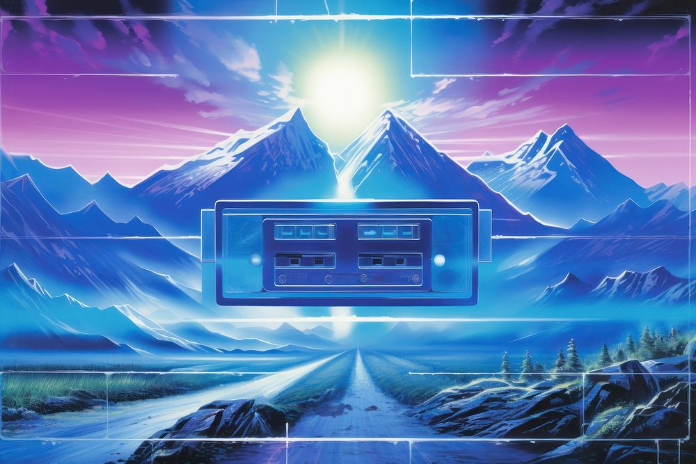 streo cassette nature sky electronics. | Free Photo Illustration - rawpixel