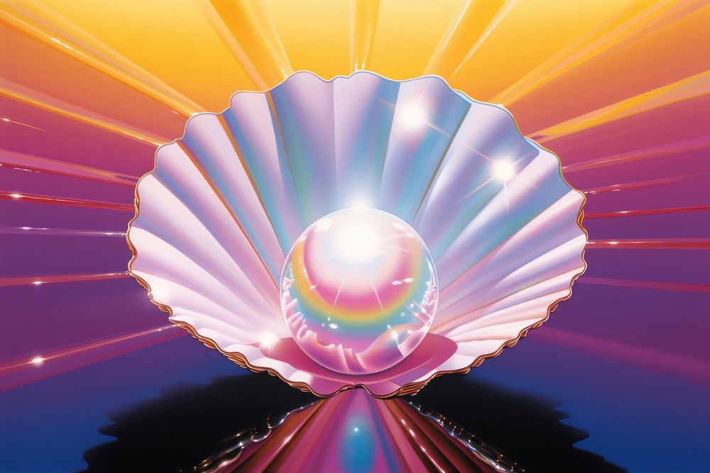 Pearl shell art invertebrate backgrounds. | Free Photo Illustration ...