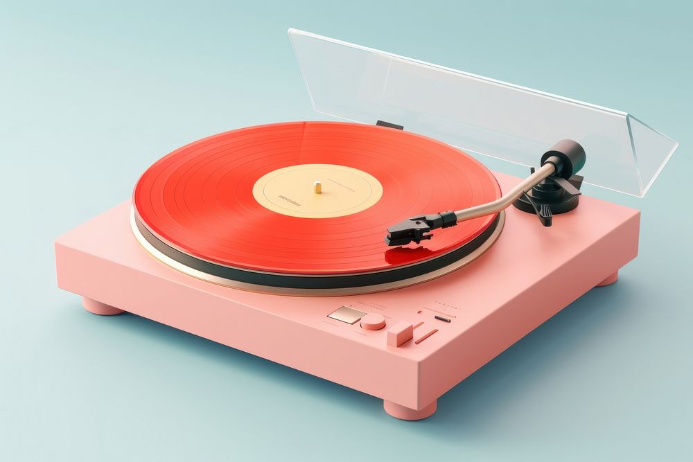 Vinyl electronics gramophone technology. | Premium Photo Illustration ...