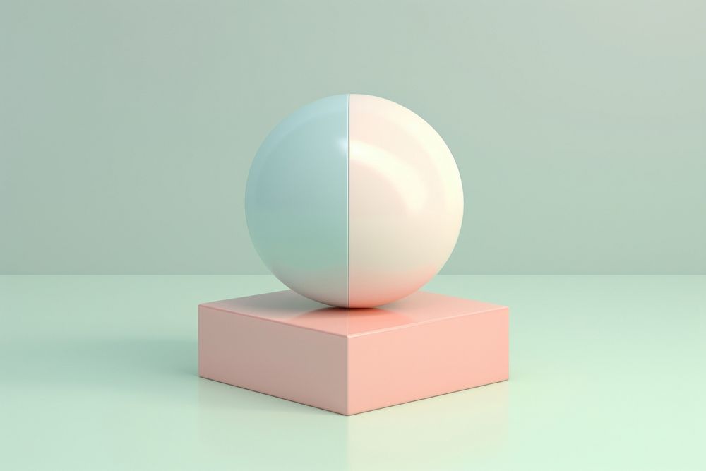 Geometric shape sphere egg geometric | Premium Photo Illustration ...