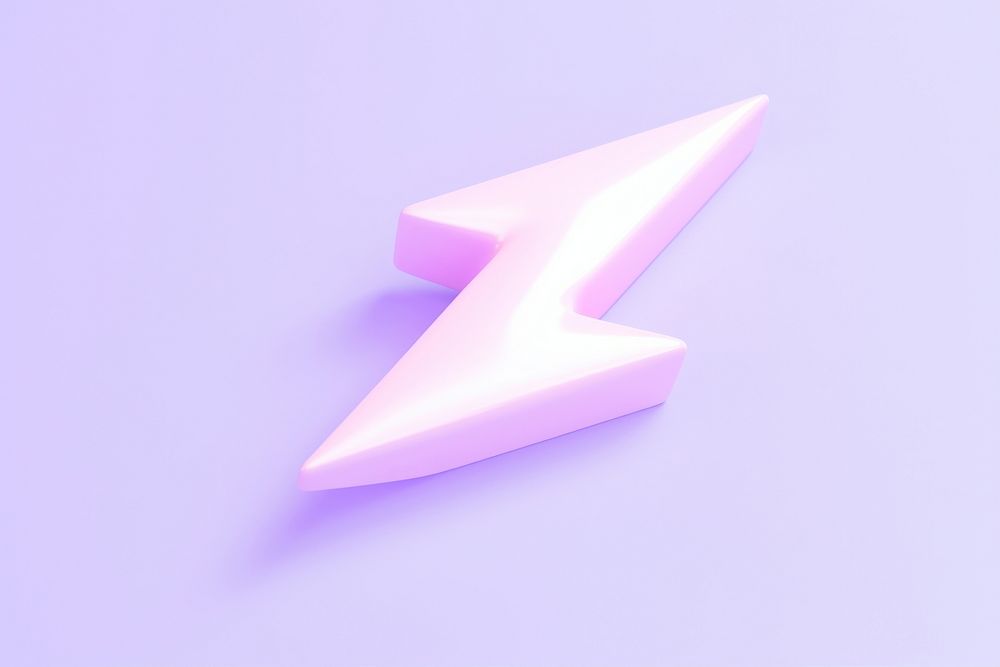Icon Lightning purple symbol illuminated. | Premium Photo Illustration ...