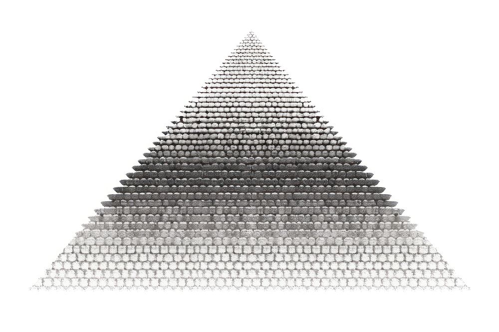 Halftone pyramid shape backgrounds white | Free Photo Illustration ...