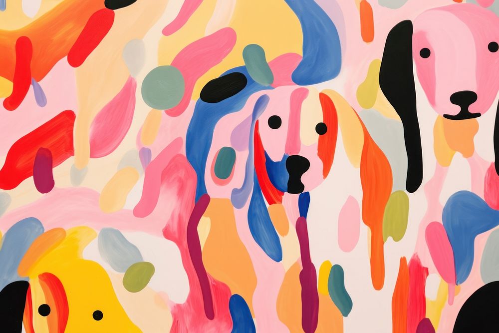 Dogs backgrounds abstract painting. | Premium Photo Illustration - rawpixel