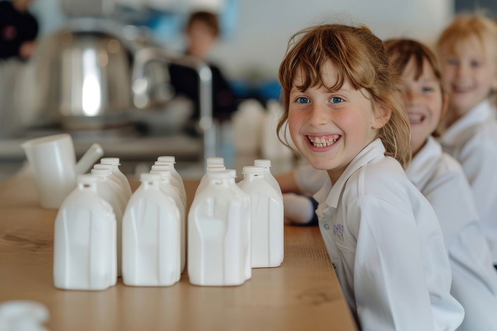 Child student milk togetherness. | Free Photo - rawpixel