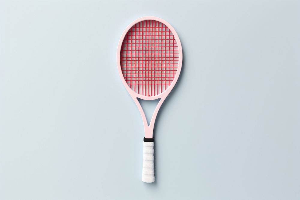 White tennis racket sports recreation | Premium Photo Illustration ...