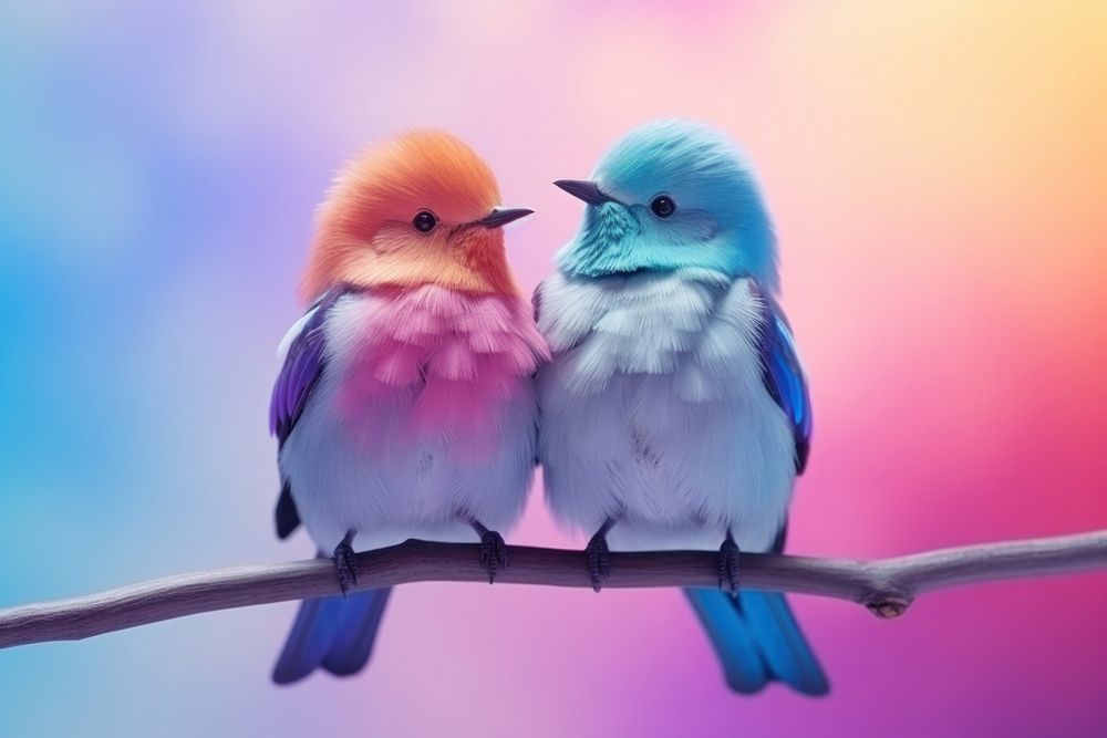 Couple birds animal beak love. | Premium Photo Illustration - rawpixel